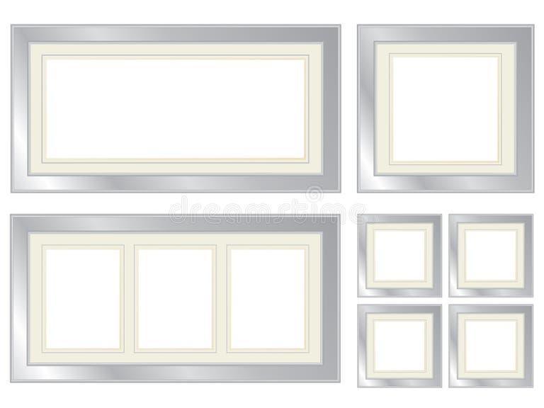 Silver Shiny Frames Stock Illustrations – 1,838 Silver Shiny Frames ...