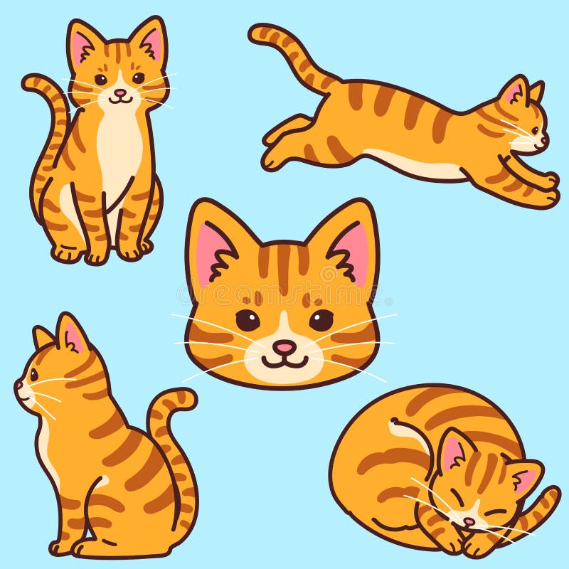 Tabby Cat Simple Stock Illustrations – 898 Tabby Cat Simple Stock ...