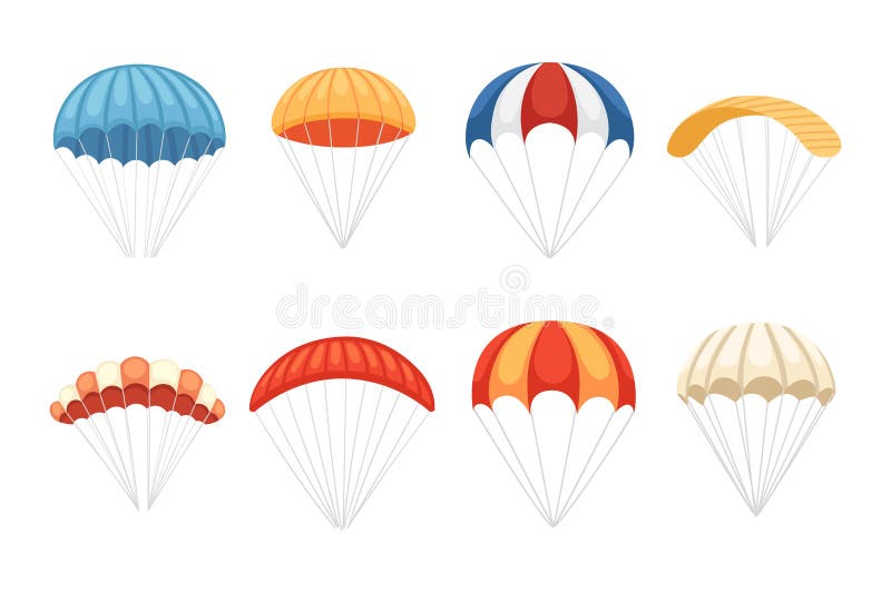 Parachute Isolated Stock Illustrations – 11,029 Parachute Isolated ...