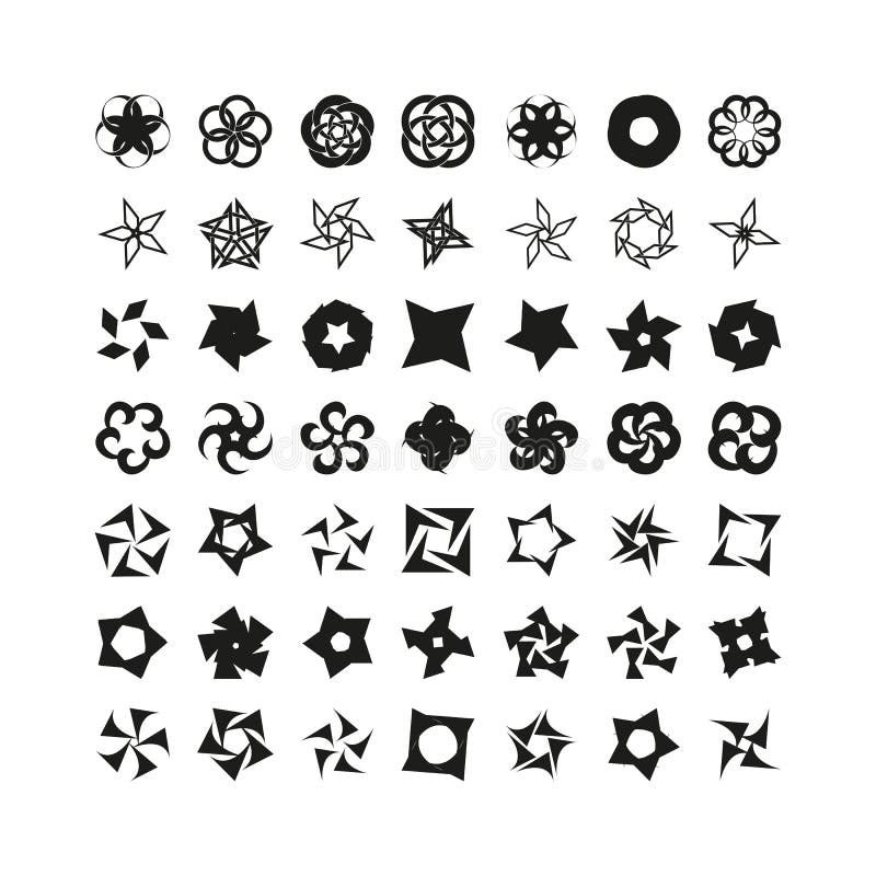 Set of Simple Colors and Characters Stock Illustration - Illustration ...