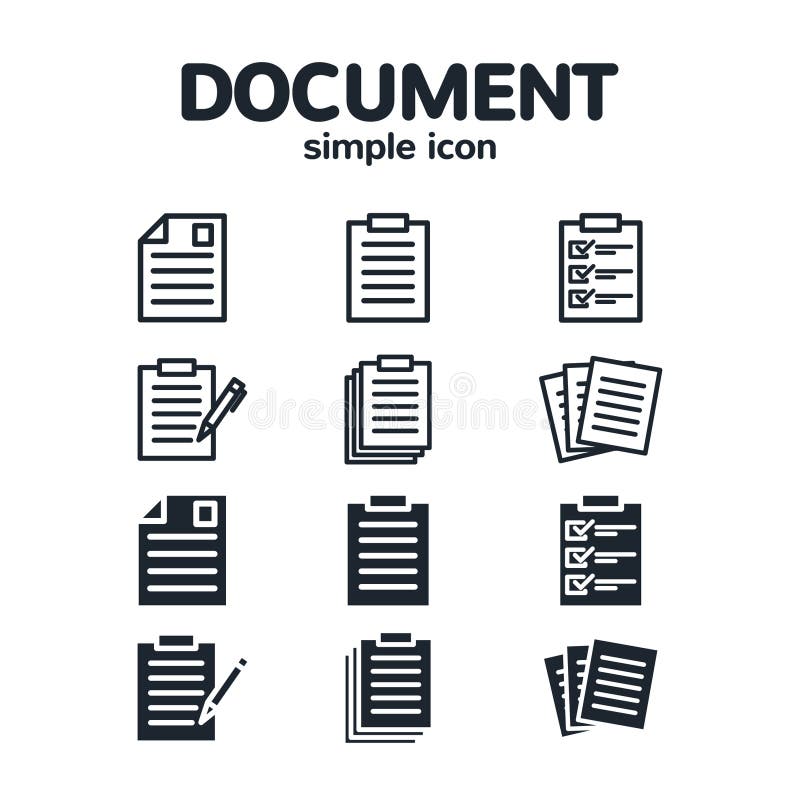 Document Plan Icons Stock Illustrations – 11,431 Document Plan Icons ...