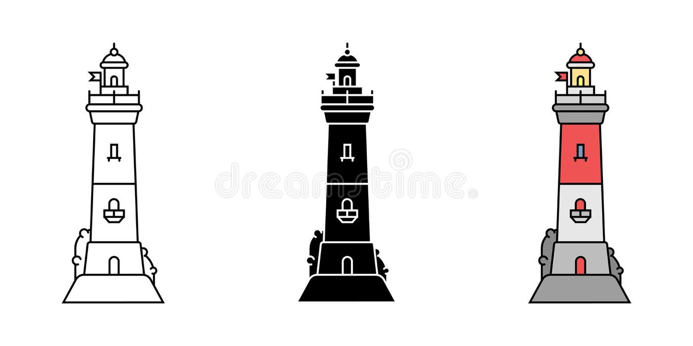 Minimalism Lighthouses Stock Illustrations – 64 Minimalism Lighthouses ...