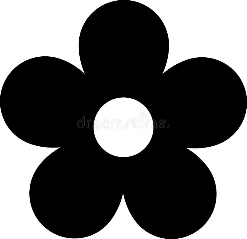 Set of Simple Flower Icon Illustration Stock Illustration ...