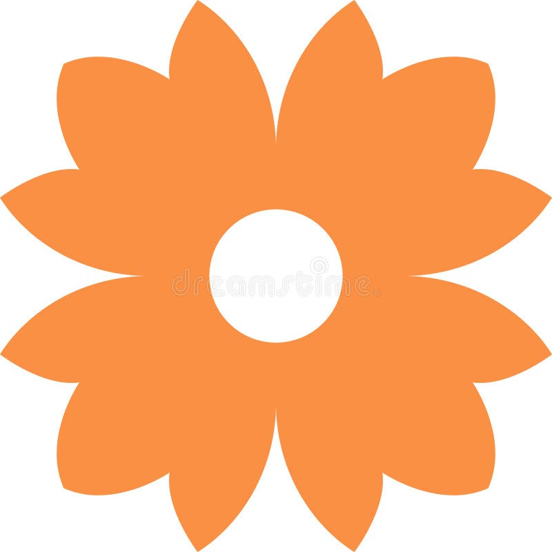 Set of Simple Flower Icon Illustration Stock Illustration ...