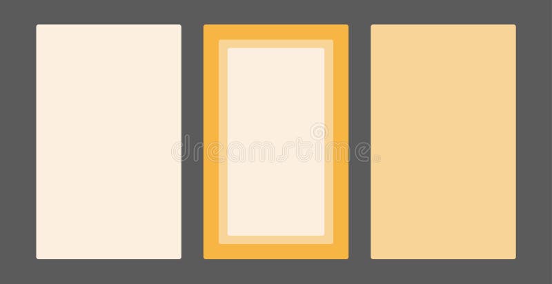 A set of simple frames stock vector. Illustration of collection - 374284946