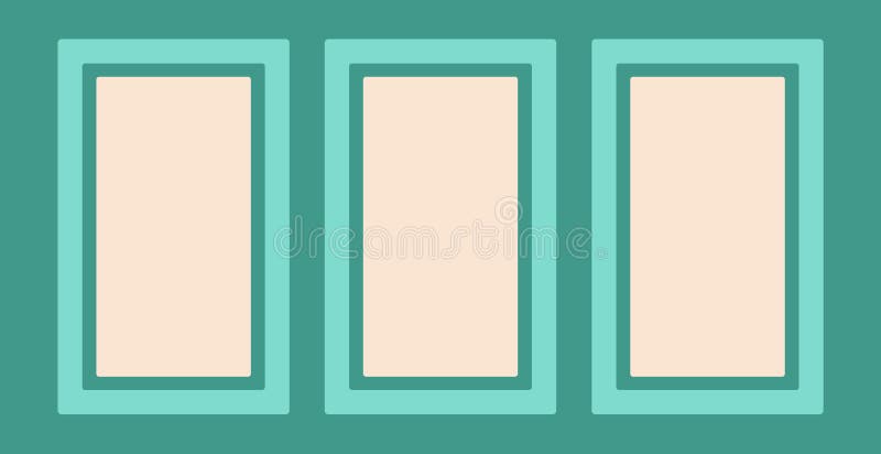 A Set of Simple Frames. a Collection of Vertical Blank Templates for ...