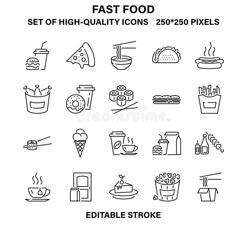 High Quality Editable Stroke Icon Stock Illustrations – 1,174 High ...
