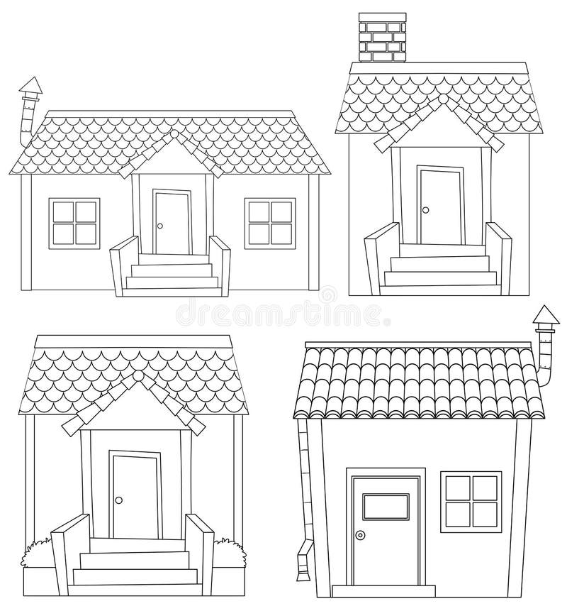 House Outline Stock Illustrations – 285,915 House Outline Stock ...