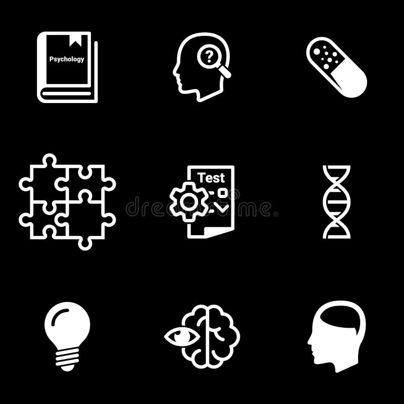 Set of Simple Icons on a Theme Psychology, Learning, and, Learning ...