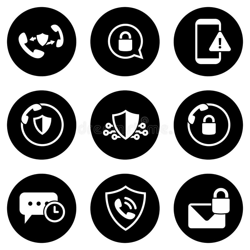 Set of Simple Icon on a Theme Secure Connection, Vector, Design ...