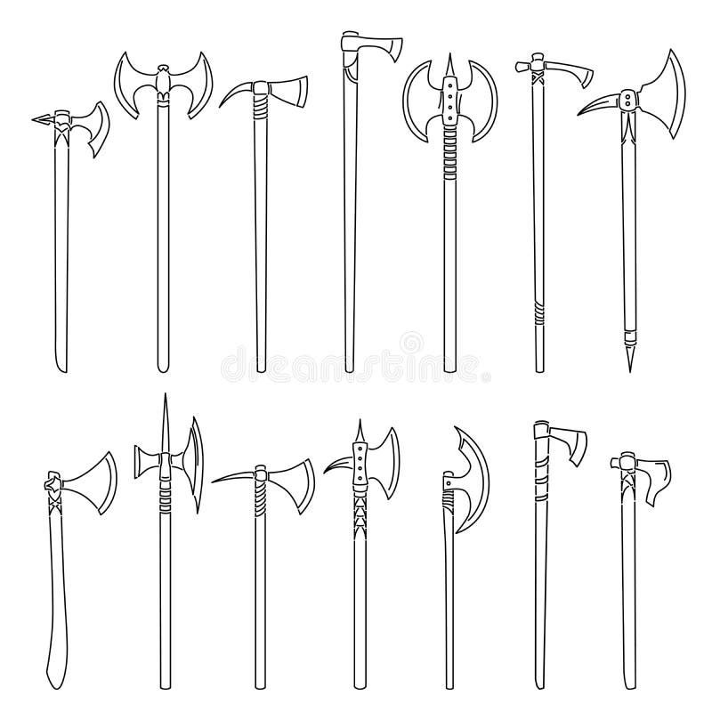 Medieval Glaive Stock Illustrations – 236 Medieval Glaive Stock ...
