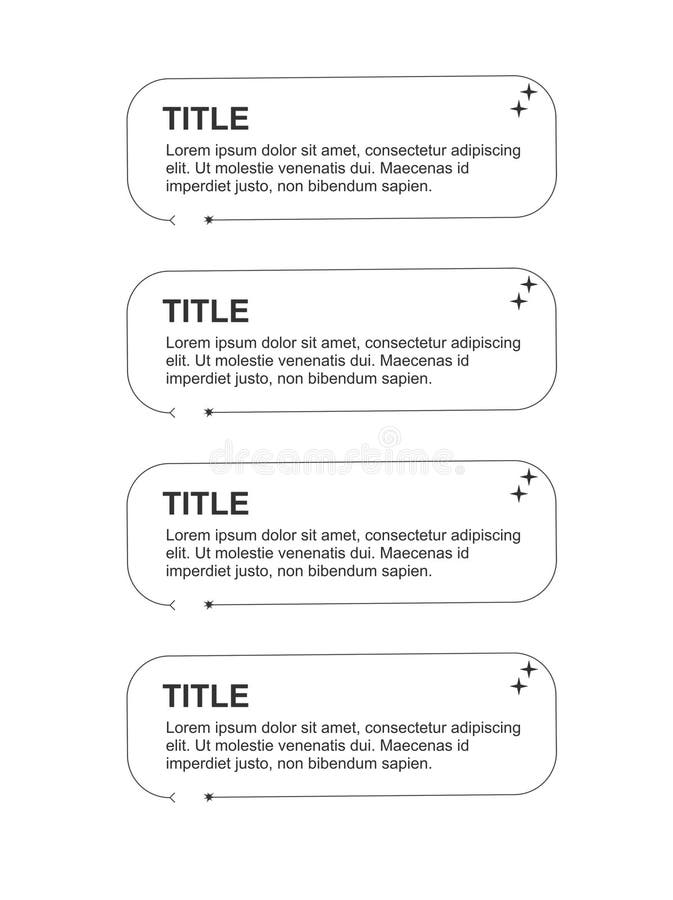 Set of Simple Infographics List Items Stock Vector - Illustration of ...