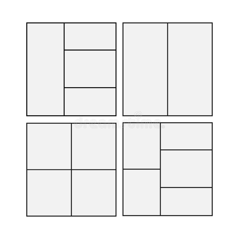 Set of Simple Layouts for Planning, Printing, and Presentation. Simple ...