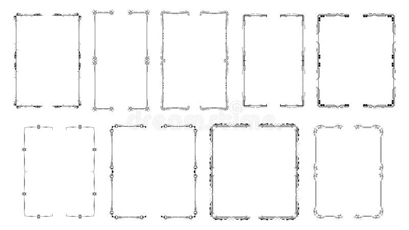 Set Simple Line Collection Different Doodle Brackets, Parentheses ...