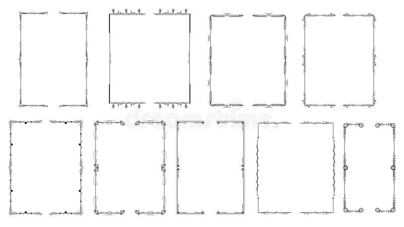 Set Simple Line Collection Different Doodle Brackets, Parentheses ...