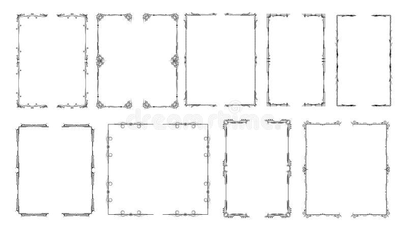Set Simple Line Collection Different Doodle Brackets, Parentheses ...