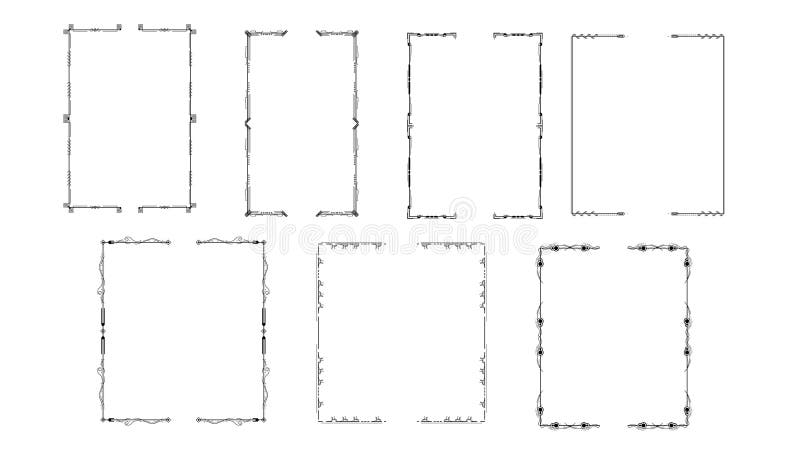 Set Simple Line Collection Different Doodle Brackets, Parentheses ...