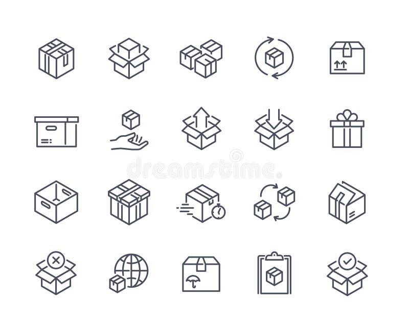 Cargo Packages Doodle Stock Illustrations – 30 Cargo Packages Doodle ...