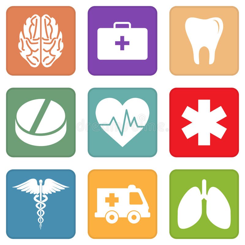 Simple Medical Logo Design with Cross Icon Stock Vector - Illustration ...