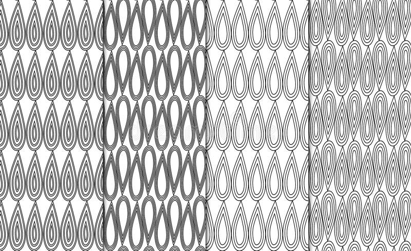 Set of Simple Outlined Geometric Patterns. Linear Minimalistic ...