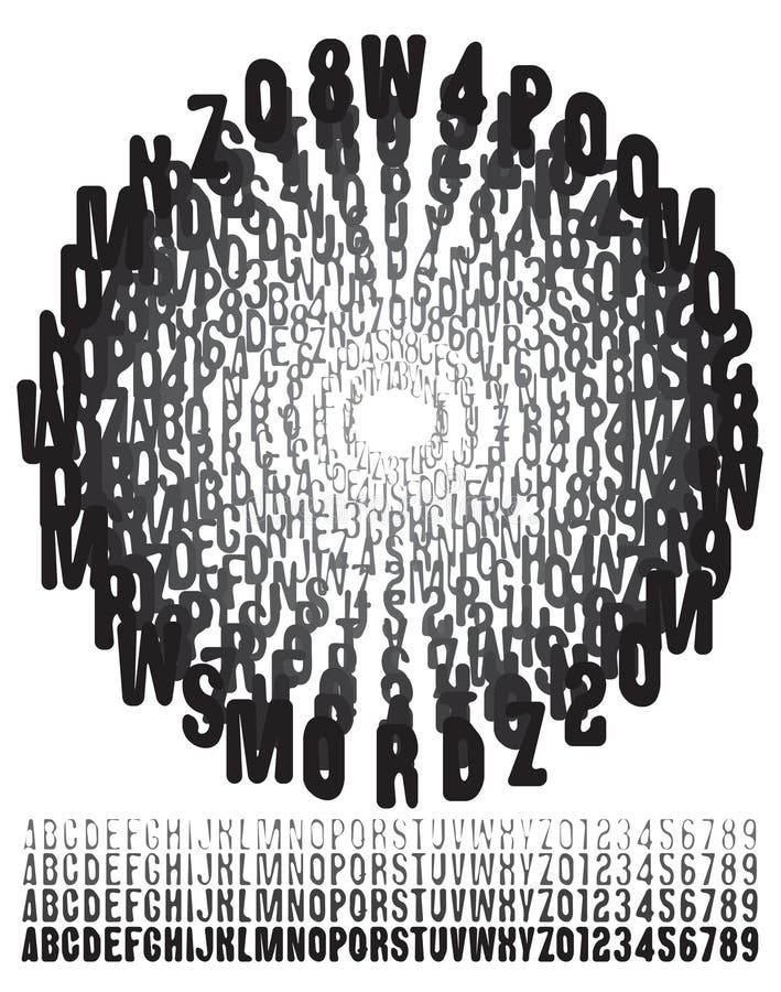 Simple Rounded Distorted Font Stock Illustrations – 9 Simple Rounded ...