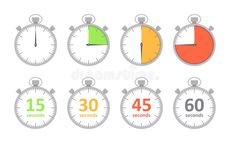 Set of simple timers stock vector. Illustration of sign - 111002526