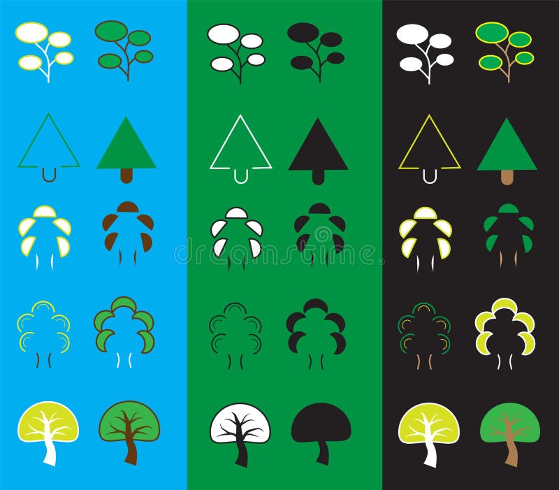 Simple Basic Different Tree Stock Illustrations – 34 Simple Basic ...