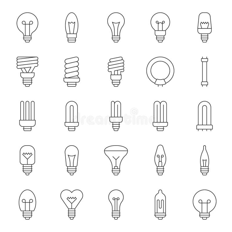 Light bulb vector stock vector. Illustration of light - 27647193