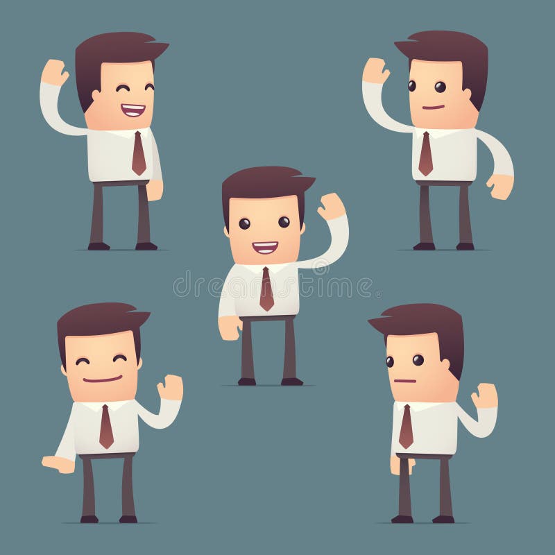 Set of Simple Universal Characters in Different Stock Vector ...