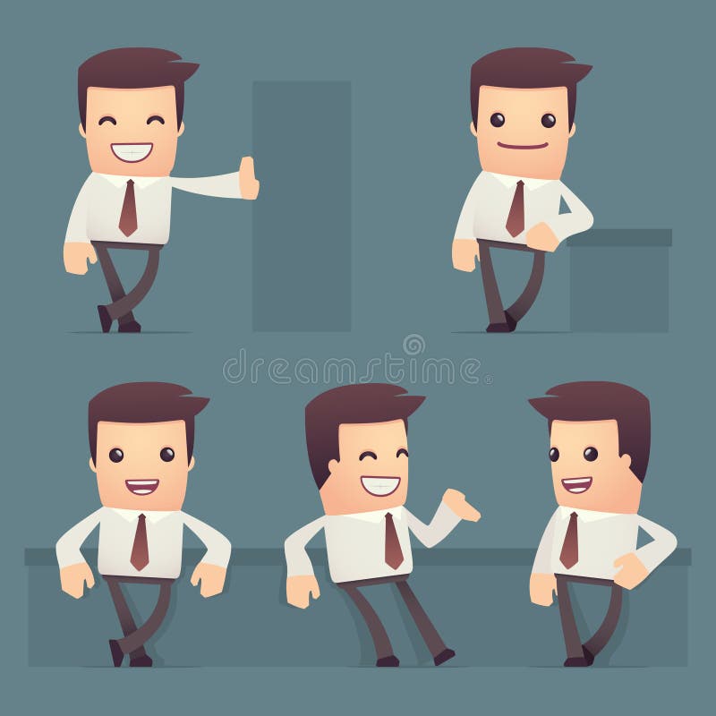 Set of Simple Universal Characters in Different Stock Vector ...