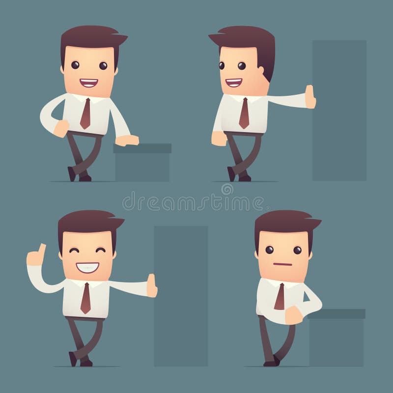 Set of Simple Universal Characters in Different Stock Illustration ...