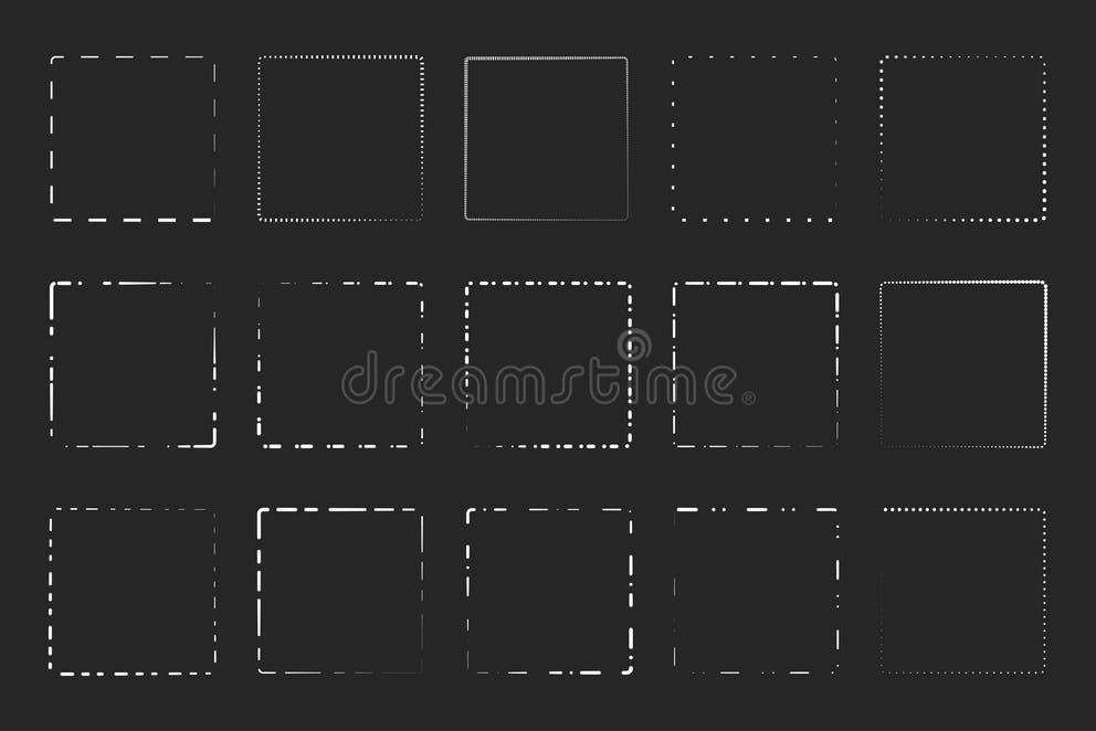 Set of Simple White Frames. Vector Illustration Stock Vector ...