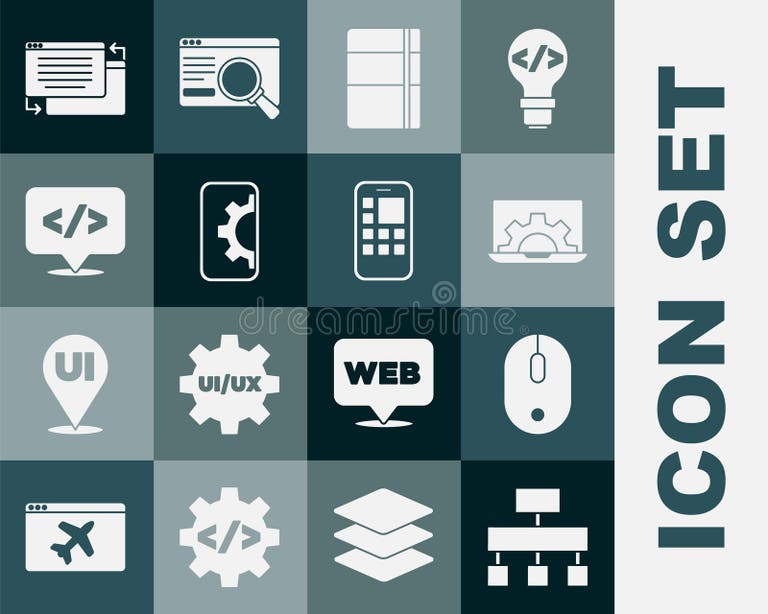 Set Site Map, Computer Mouse, Web Development, Sketchbook or Album, Front End, UI UX Design and ...