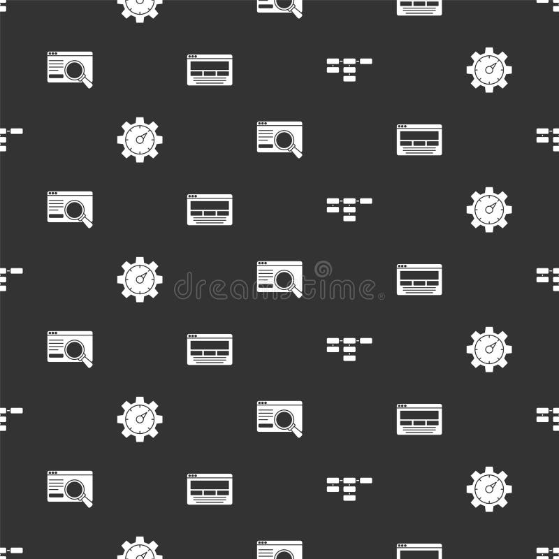 Set Site Map, Website Statistic, UI or UX Design and on Seamless ...
