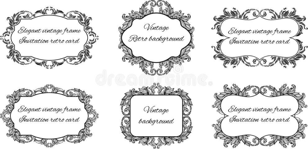 Black Floral Text Frames Stock Illustrations – 3,449 Black Floral Text ...