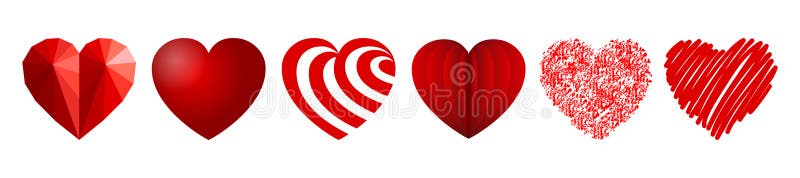Health care six heart icon stock vector. Illustration of illustration ...