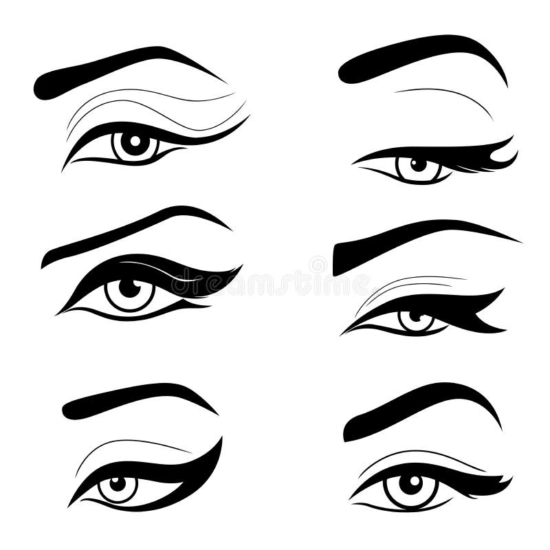 Eyebrow Stencil Stock Illustrations – 259 Eyebrow Stencil Stock ...