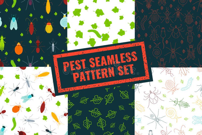 Bedbug Pattern Stock Illustrations – 167 Bedbug Pattern Stock ...