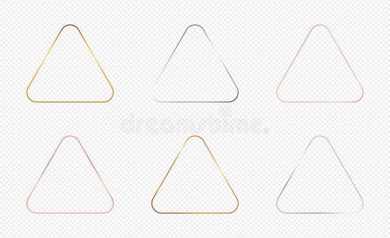 Set of Six Rounded Rhombus Frames Stock Illustration - Illustration of ...