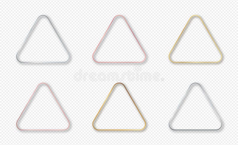 Set of Six Rounded Rhombus Frames Stock Vector - Illustration of ...