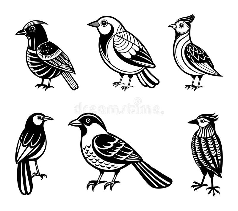 Stylized Bird Design Stock Illustrations – 24,469 Stylized Bird Design ...