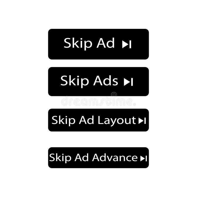 Set of Skip Icons. Vector Illustration Eps 10 Stock Illustration ...