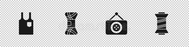 Set Sleeveless T-shirt, Yarn, Tailor Shop and Sewing Thread Icon ...