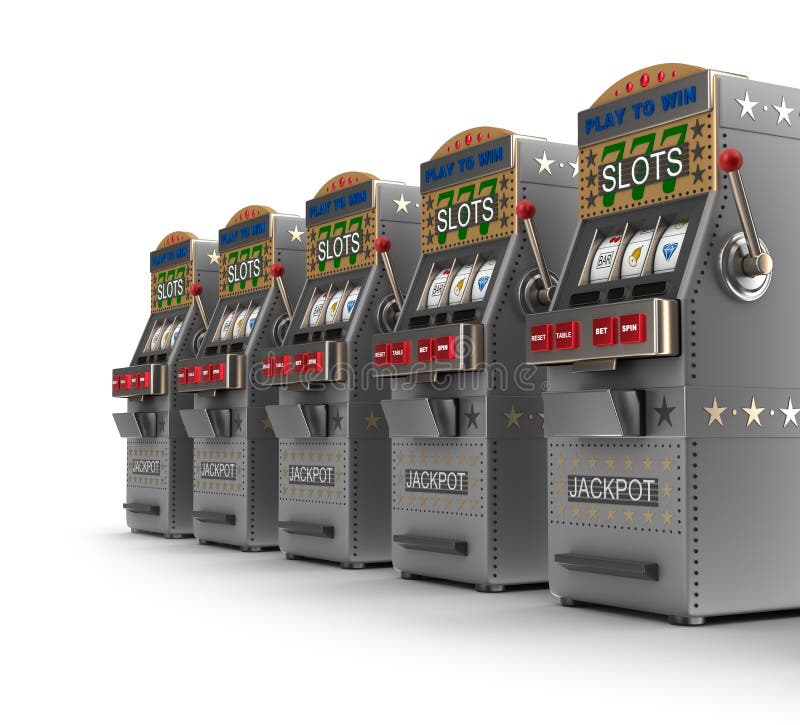 Set of slot machines stock illustration. Illustration of game - 29168082