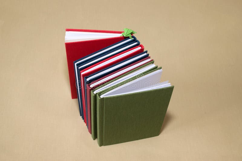 Set of Small Colorful Notebooks Notepads. Stock Photo - Image of green ...