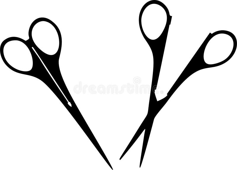 Set of Small Scissors Vector Stock Vector - Illustration of icon ...