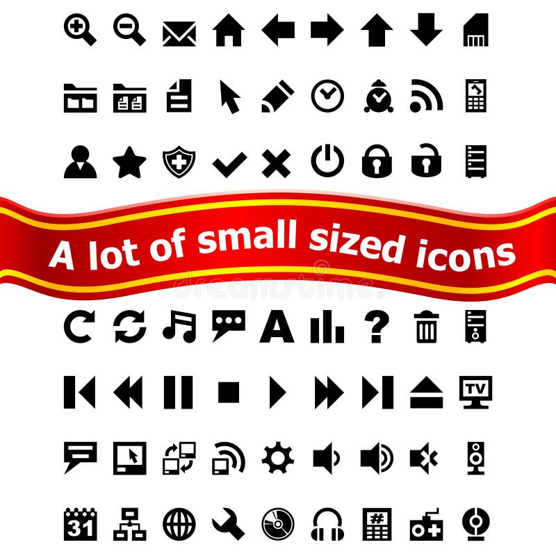 Universal Icon Set. 100 Icons Stock Vector - Illustration of internet ...