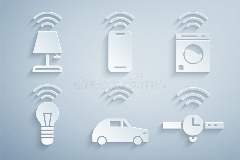 Set Smart Car System with Wireless, Washer, Light Bulb, Smartwatch ...