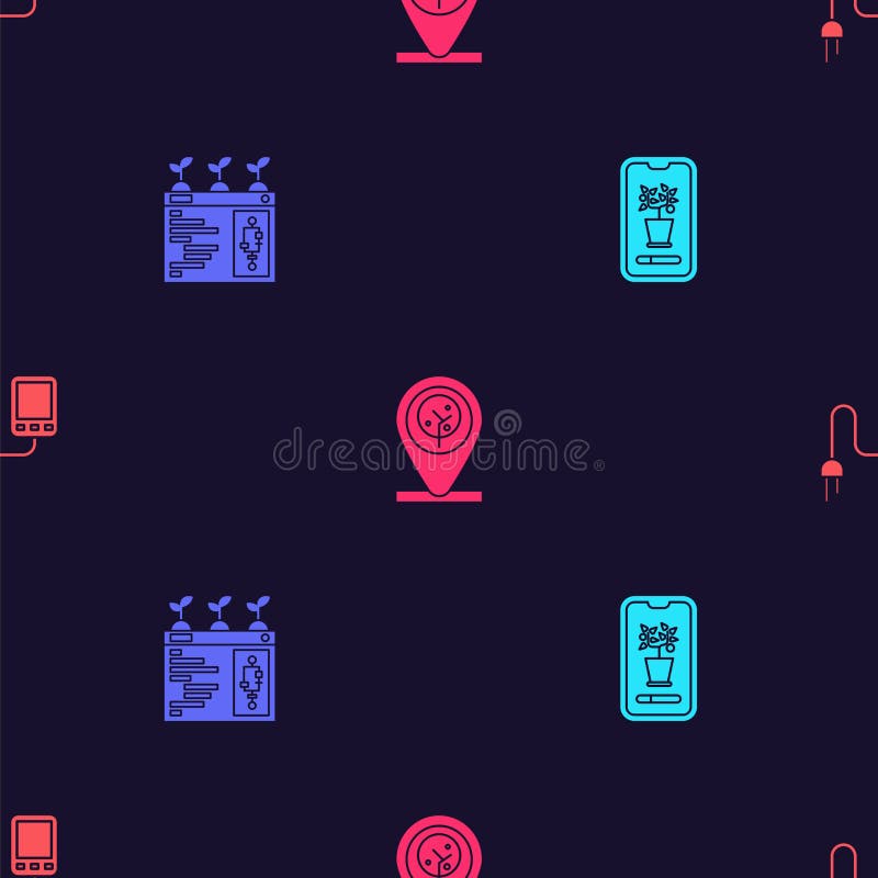 Set Smart Control Farming System, Technology, Location and Tree and ...