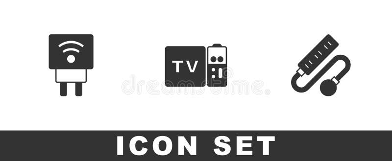 Set Smart Electric Plug, Multimedia and TV Box Receiver and Electric ...